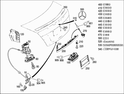Автозапчасти Мерседес. Оригинальный каталог mercedes - Легковые автомобили
