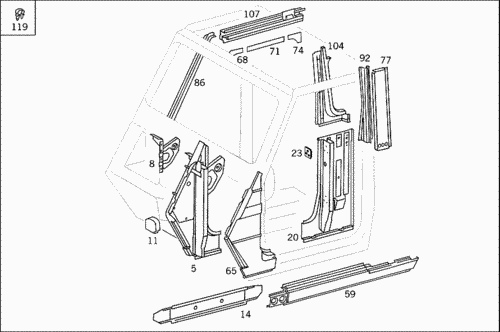 Автозапчасти мерседес. Оригинальный каталог mercedes - Внедорожники