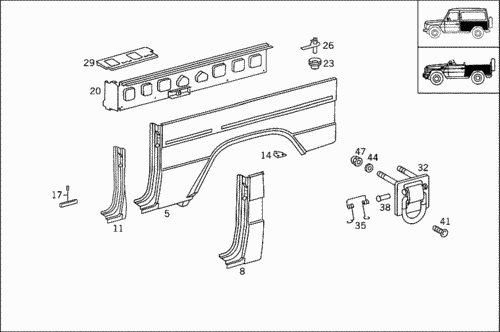 Автозапчасти мерседес. Оригинальный каталог mercedes - Внедорожники