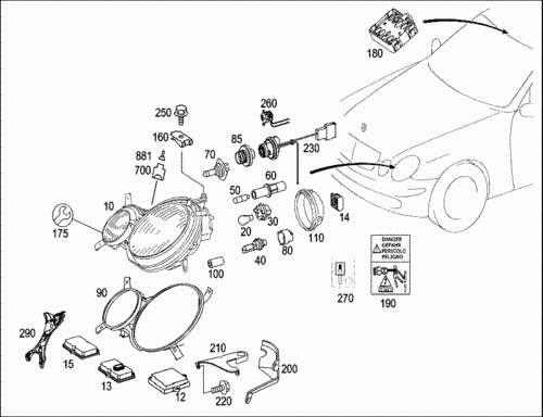 Автозапчасти Мерседес. Оригинальный каталог mercedes - Легковые автомобили