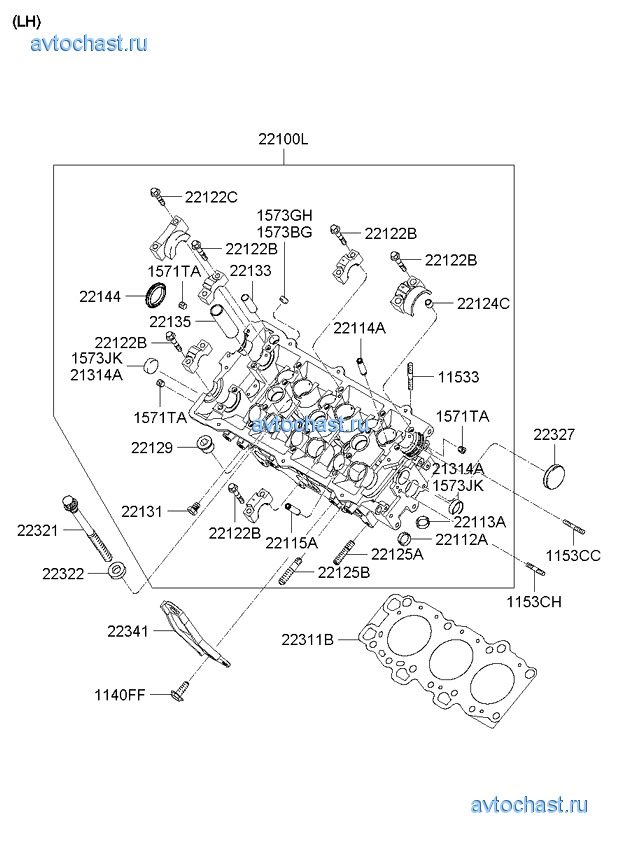 ГОЛОВКА БЛОКА ЦИЛИНДРОВ на kia SPORTAGE 07 (SLOVAKIA PLANT-EUR) (2007 ...